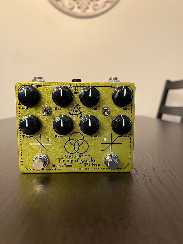 Atomic Tone Triptych Twins Distortion Fuzz Guitar Pedal | Reverb