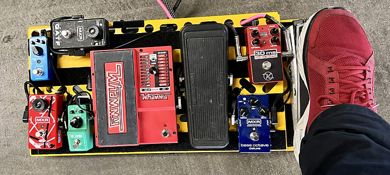 Accel pedal board With pedals Digitech, Keely,Ernie ball, mxr | Reverb