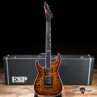 ESP EII HOR FR II TESB EMG Horizon Tiger Eye Sunburst Flame | Reverb