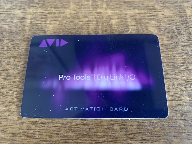 Avid Pro Tools DigiLink I/O license activation card | Reverb