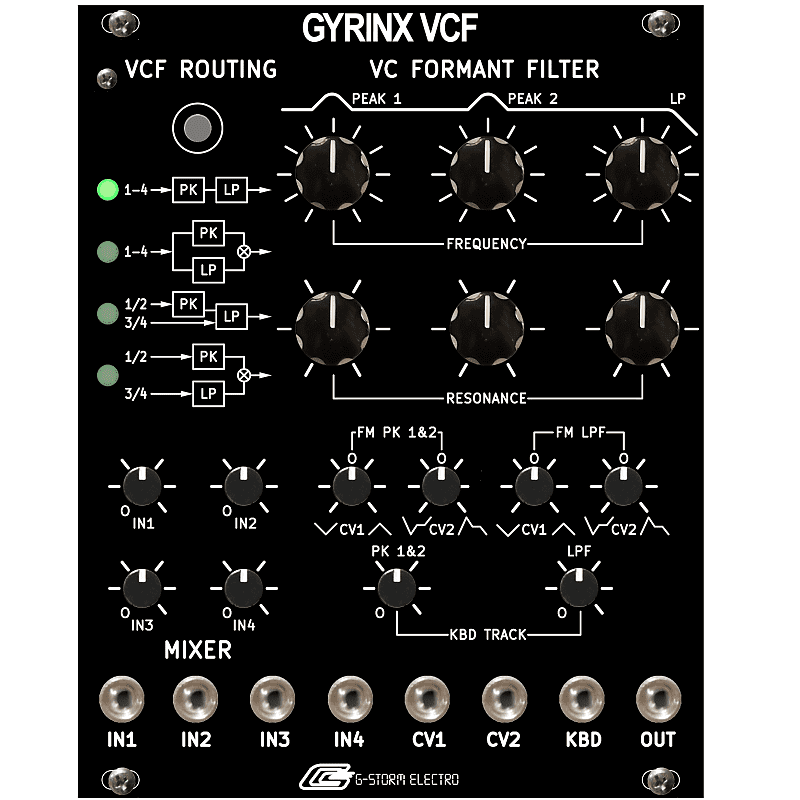 G-Storm Electro GYRINX VCF Eurorack Synton Syrinx Topology | Reverb