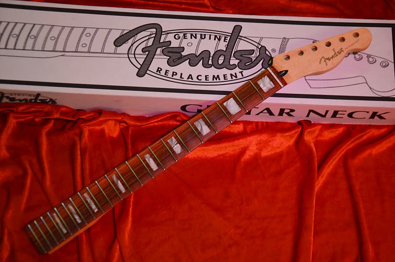 Fender Telecaster neck with block inlays=made in Mexico | Reverb UK