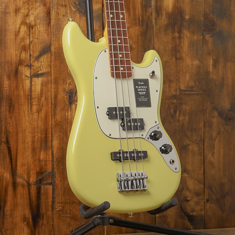 Fender Player II Mustang Bass PJ - Hialeah Yellow | Reverb Canada