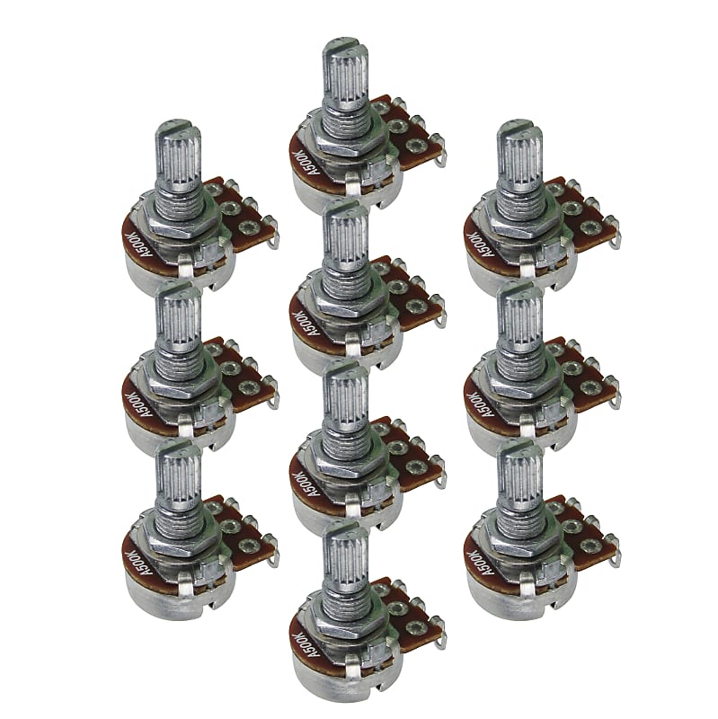 FLEOR 10PCS Short Shaft Mini Potentiometer A500K for Electric | Reverb