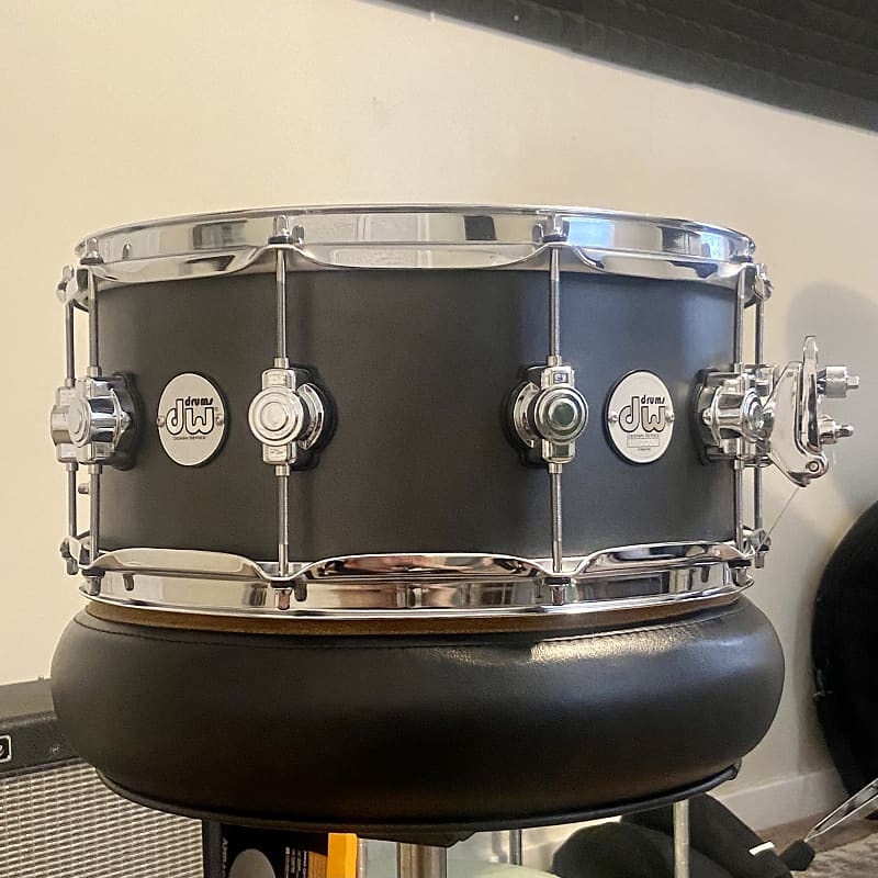 DW Design Series Snare Drum 6.5x14” 2020s Iron Satin Metallic | Reverb
