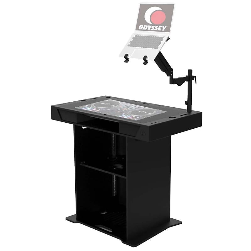 Odyssey DJSTUDIO-BH Black 40.5" Studio Podium Facade Booth w | Reverb