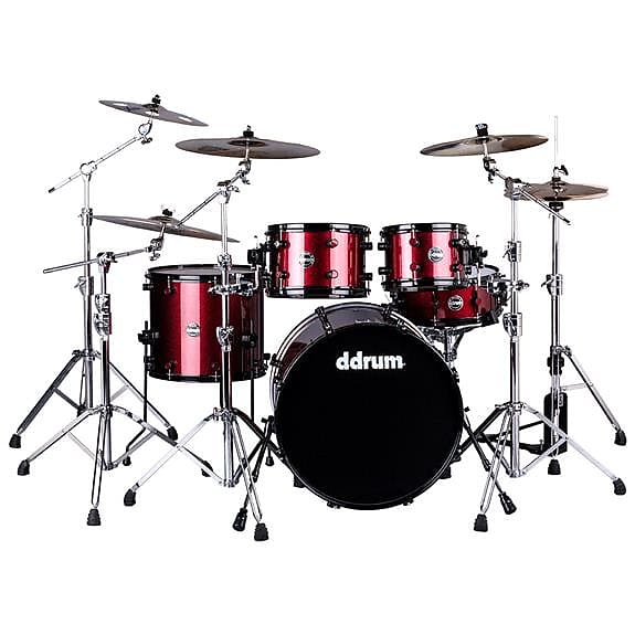 Ddrum Ddrum Reflex ELT 5pc set Trans Red- Shell Pack 2017 | Reverb