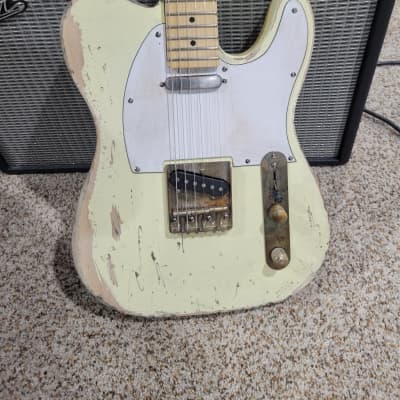 Jim Cat Yellow Relic Telecaster | Reverb