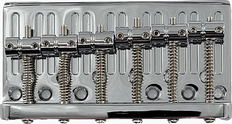 Allparts Economy Heavy Duty 6-String Bass BridgeChrome | Reverb