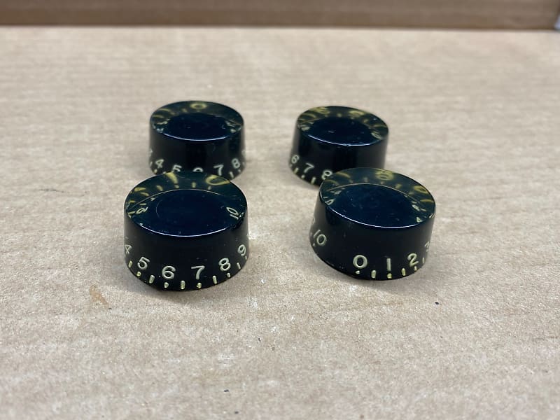 Gibson Vintage 1969 Black Barrel Speed Knobs SG Les Paul ES | Reverb