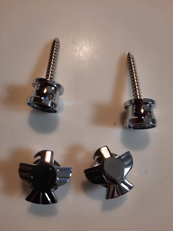 Grover Thunderbird strap locks 2018 - Chrome | Reverb