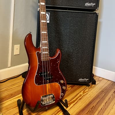 G&L LB-100 Old School Tobacco Burst 4-String P Bass Okoume | Reverb