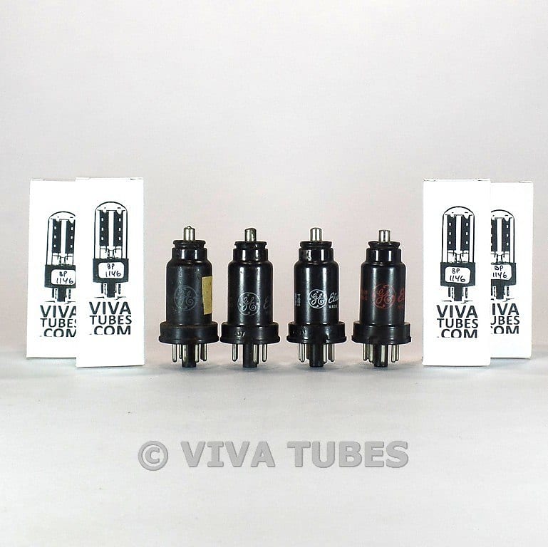 Tests NOS Matched Quad (4) GE USA 6J7 Plate Get Metal Rust | Reverb