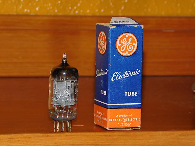 GE Long Plate 12AX7 ECC83 Horse-Shoe Getter, Balanced, | Reverb