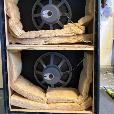 Vintage Fender Dual Showman 2 x 15 Cabinet 1968 - Black | Reverb