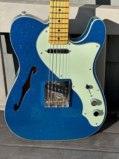 Telecaster - Partscaster - Blue Sparkle - Thinline - Nitro | Reverb