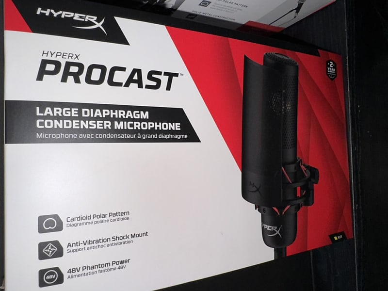 HyperX Procast Condenser Microphone XLR black | Reverb