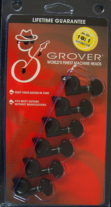 Grover 305BCL6 Black Chrome | Reverb