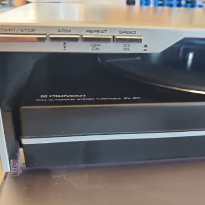 Pioneer PL-C7 front load turntable/record player 1982 | Reverb