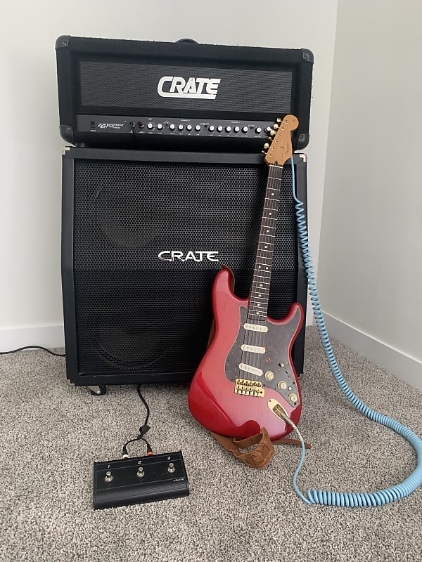 CRATE 220 watt GFX2200HT Leather(cabinet) and cloth(head) | Reverb