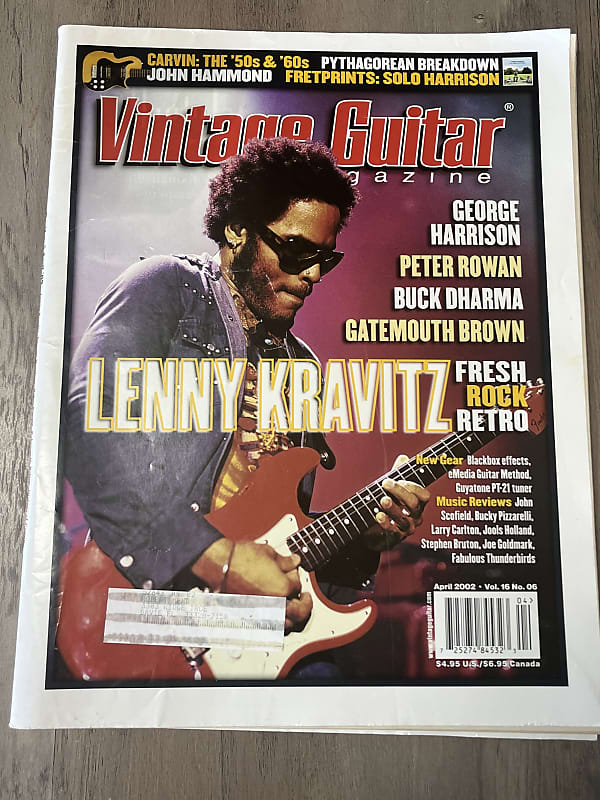 Vintage guitar magazine Lenny Kravitz, George Harrison, Peter | Reverb