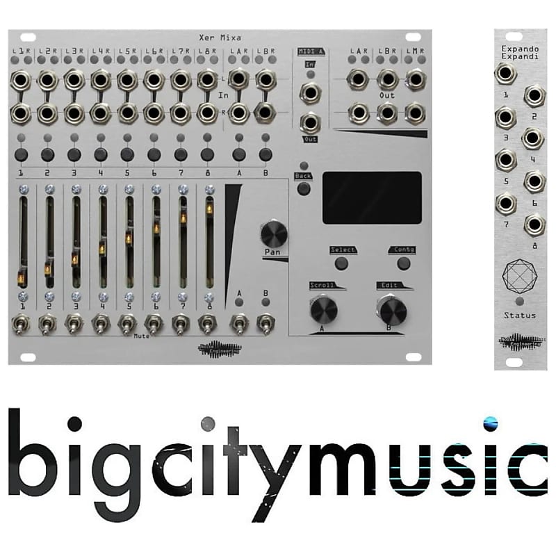 Noise Engineering Xer Mixa + Expando Expandi Bundle, Silver | Reverb