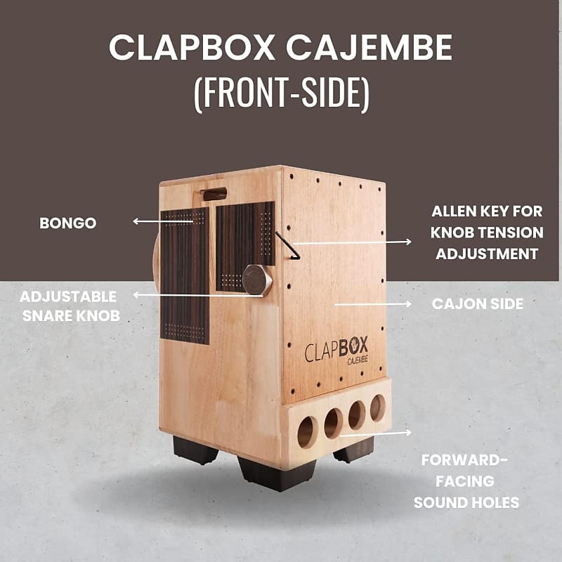 Clapbox Cajon Birch Wood (H:20" W:12" L:12") - NOT MADE IN | Reverb