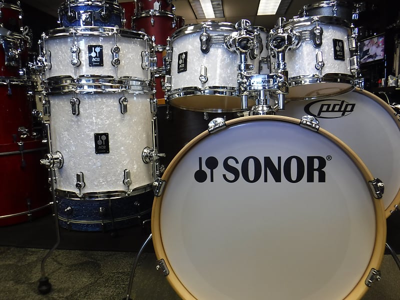 Sonor AQ2 Studio 5 pc shell pack 10/12/14/20/14 White Marine | Reverb