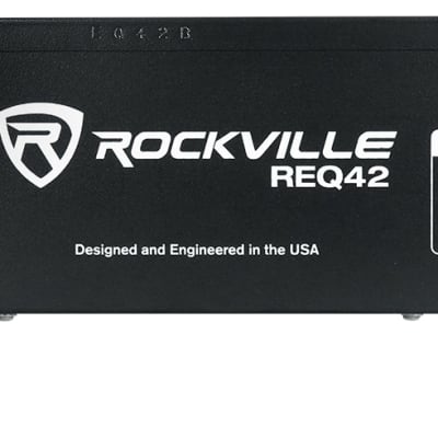 Rockville REQ42-B Black 19 inch Rack Mount 2 x 21 Band | Reverb