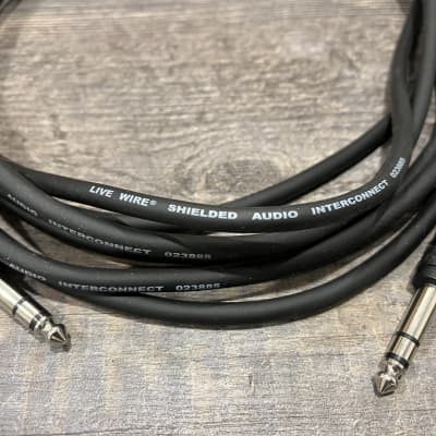 4 Livewire Interconnect Cables 1/4" TRS Male to 1/4" TRS Male | Reverb