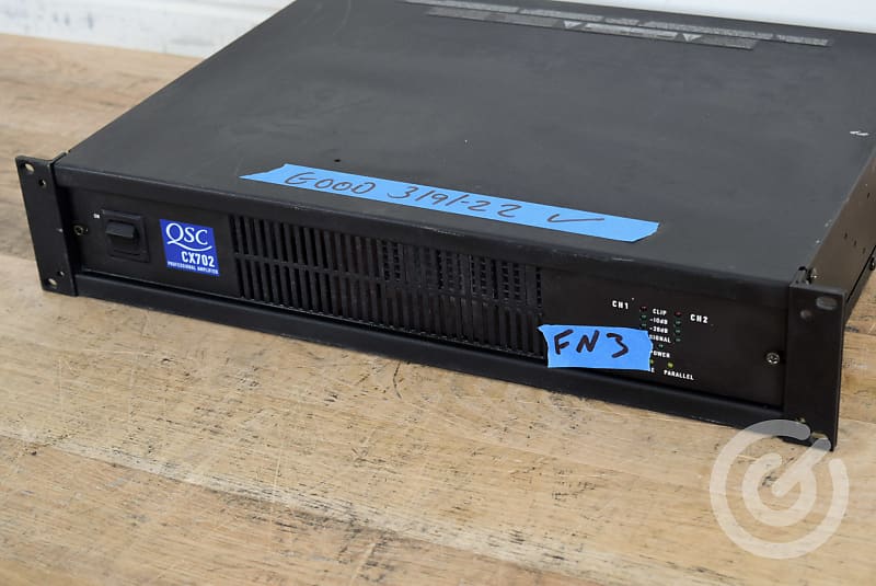QSC CX702 2 Channel Power Amplifier (church owned) CG00FN3 | Reverb