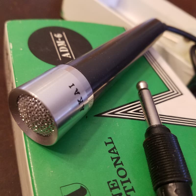 Akai ADM-6 NOS IOB Dynamic Mic Non Directional Hi-Z IMP 50K | Reverb