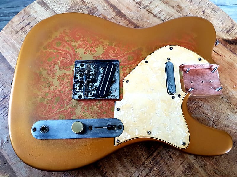 DIY full loaded Paisley Telecaster Body, Aged | Reverb