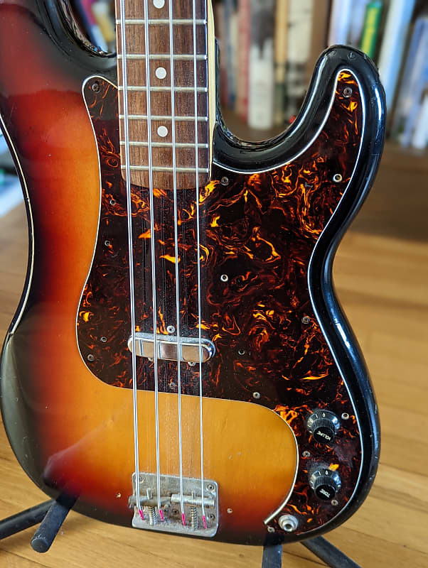 MI Electric Bass Sunburst Tortoise Shell | Reverb UK
