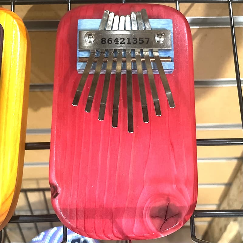 Diatonic Kalimba Thumb Piano, tunable Red handmade by | Reverb