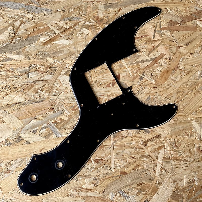 Fender Telecaster Bass pickguard 1971-1979 Black | Reverb