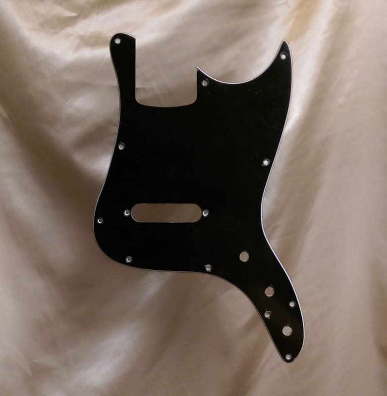 Replacement pickguard for Squier Bronco Bass in 3 ply "aged" | Reverb