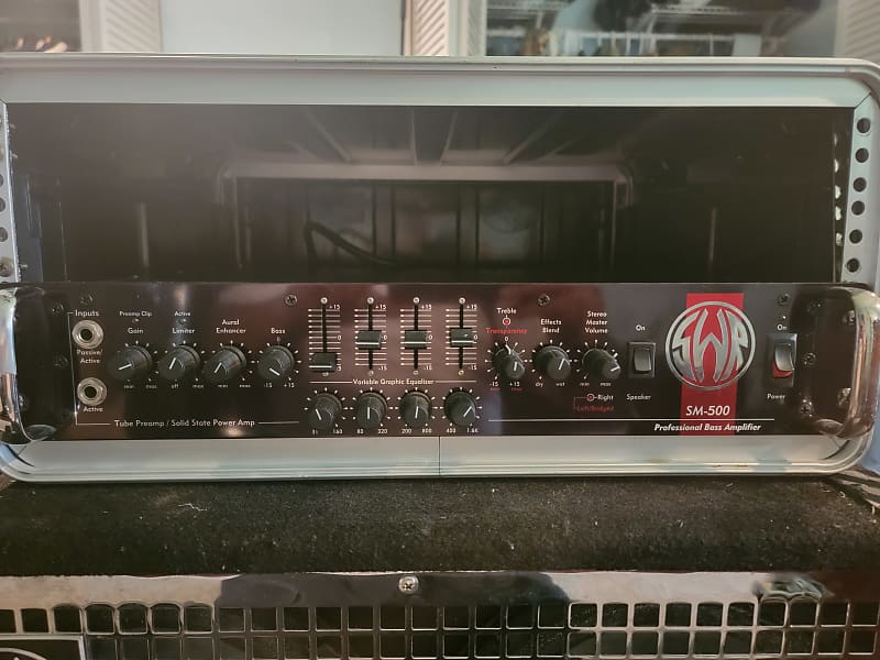 SWR SM-500 Bass Head 1999-2010s - Black & Red | Reverb