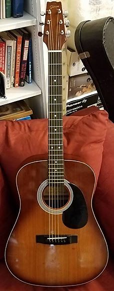 Dixon DG-4 Brownburst Dreadnought Acoustic Guitar 1960s-70s | Reverb