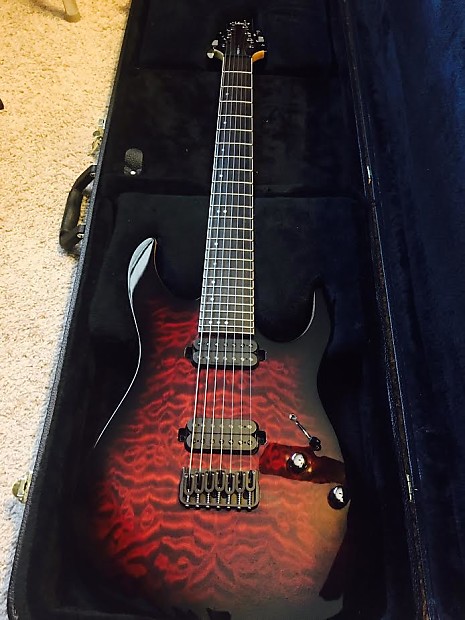 Schecter Banshee-7 Passive 2014 Crimson Red Burst | Reverb