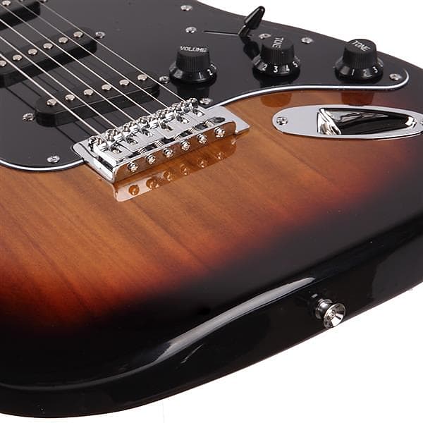 ST Style Electric Guitar with 20W Amp Black Pickguard | Reverb