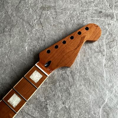 Stratocaster Roasted Replacement Neck Block Inlays 21 | Reverb