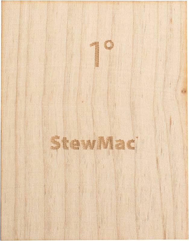 StewMac Neck Shims for Guitar, Blank - 6 Pack of 1 Degree | Reverb