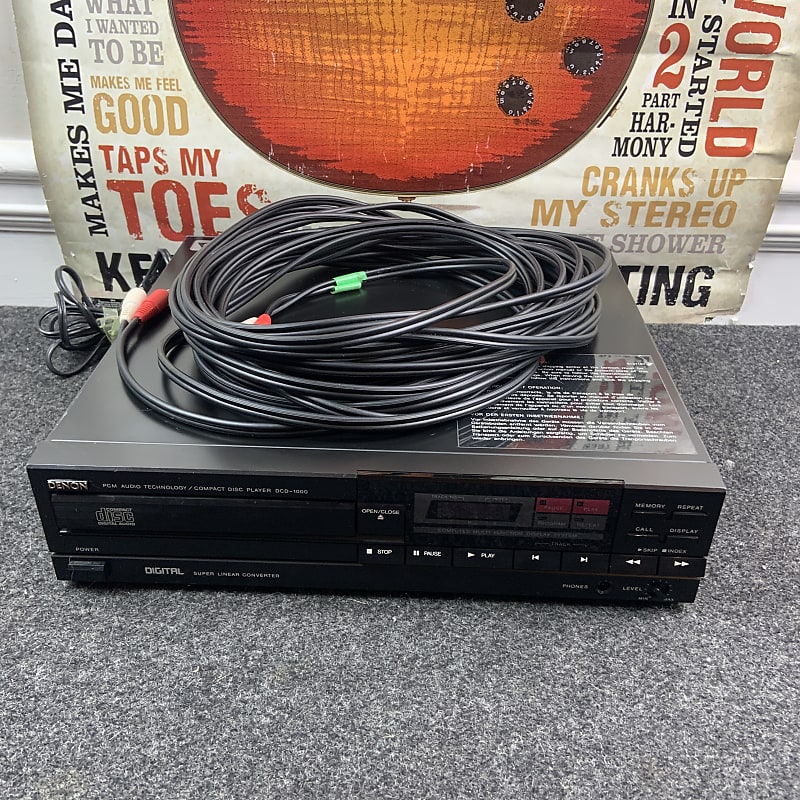 Denon DCD-1000 Single Disc Compact Disc (CD) Player (-S1) | Reverb
