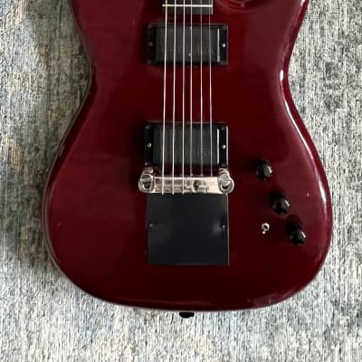 Modulus Telecaster 1990s - Transparent Red over quilt maple | Reverb