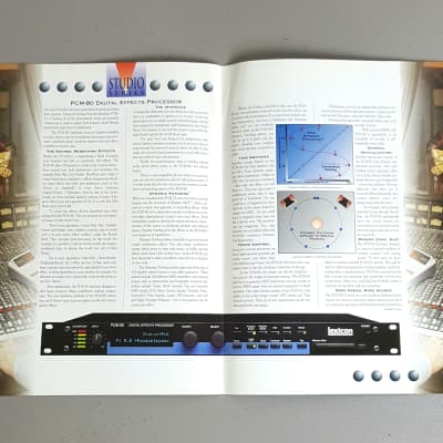 Lexicon PCM 80 Effects Processor - Original Brochure! | Reverb