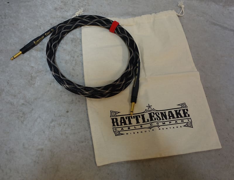 Rattlesnake Cable Co. 10' straight to straight guitar cable A | Reverb
