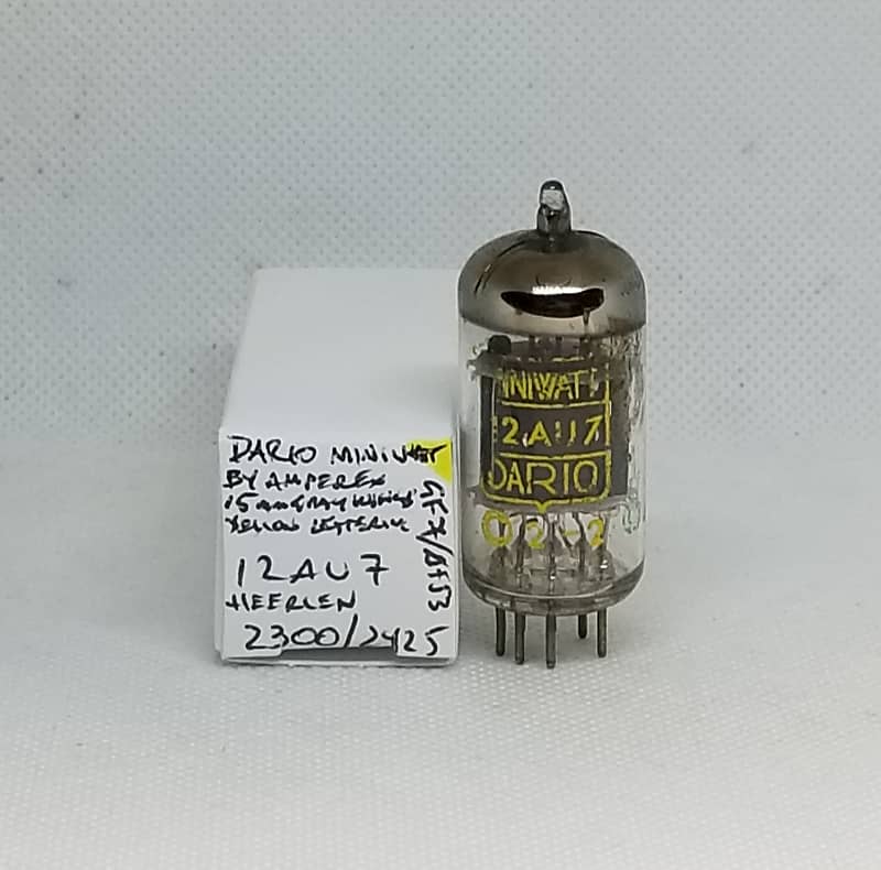 Dario Miniwatt Made By Amperex 12AU7 Gray Plate Balanced | Reverb