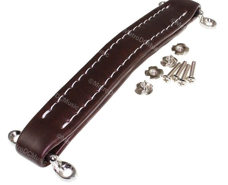 Brown Vintage Leather Style Guitar Amplifier Handle for | Reverb