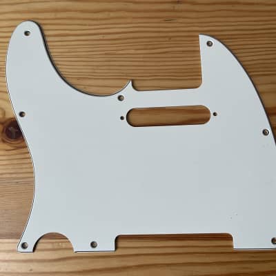 Left Handed Telecaster Pickguard - White | Reverb